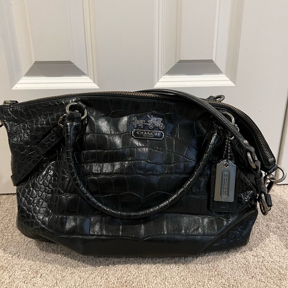 Coach | Bags | Coach Madison Sophia Croc Embossed Rare | Poshmark